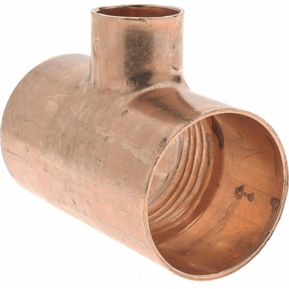 Mueller Industries - 2 x 2 x 1" Wrot Copper Pipe Tee - 36891703 - MSC ...