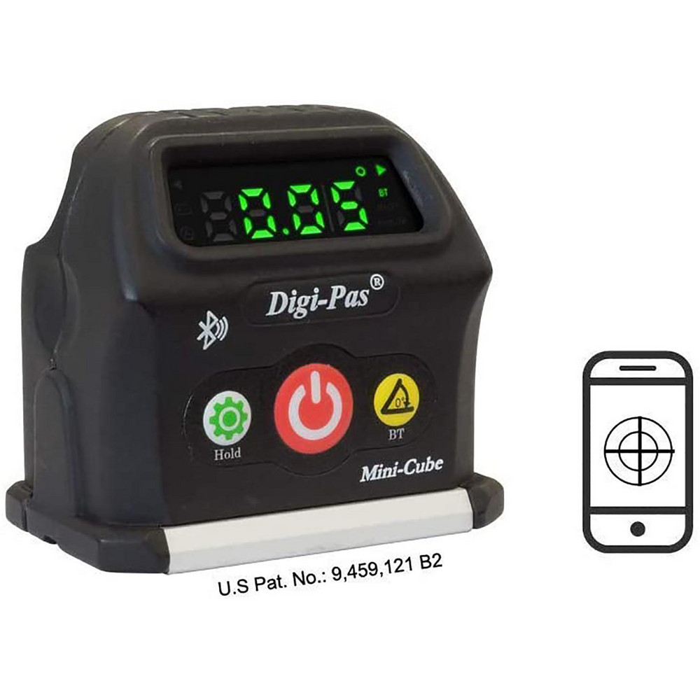 Digi-Pas - Combination Protractors & Inclinometers: Minimum Angle Measurement: 0; Maximum Angle ...