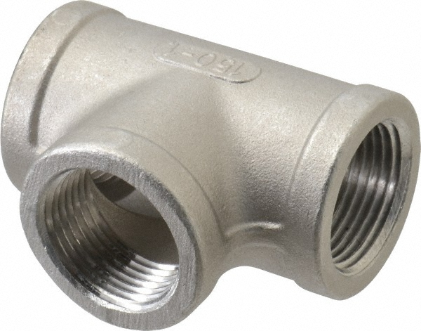 Merit Brass - 1" 304 Stainless Steel Pipe Tee - 36900272 - MSC ...