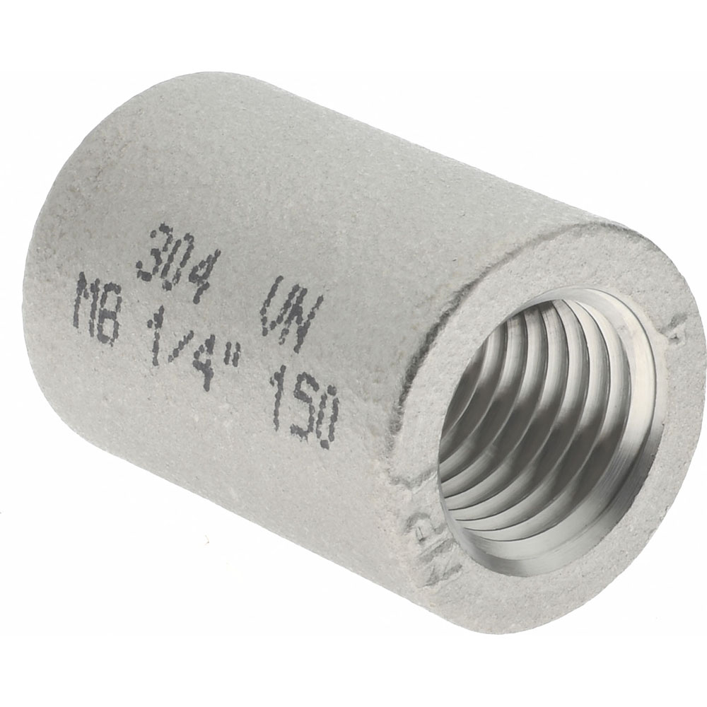 Merit Brass - Pipe Coupling: 1/4", 304 Stainless Steel | MSC Direct