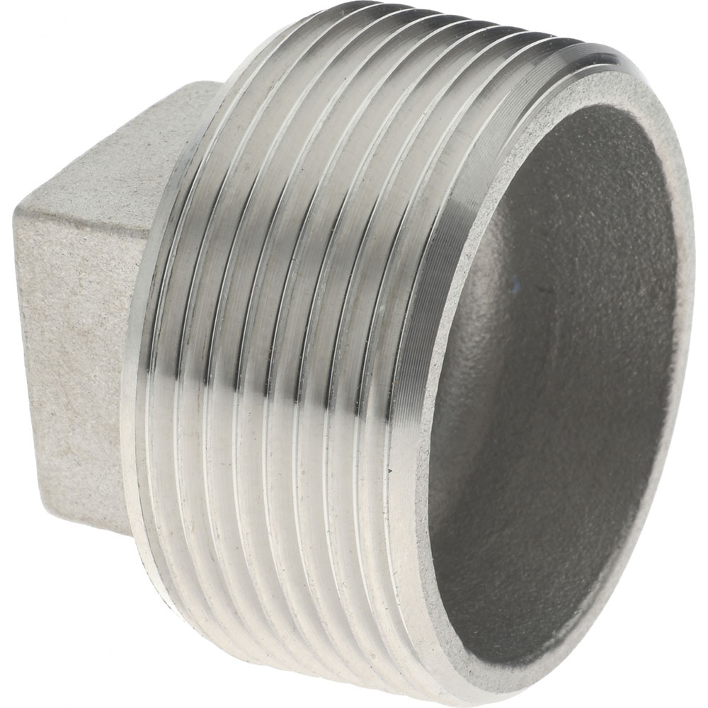 Merit Brass - Pipe Square Head Plug: 1-1/2", 304 Stainless Steel | MSC ...