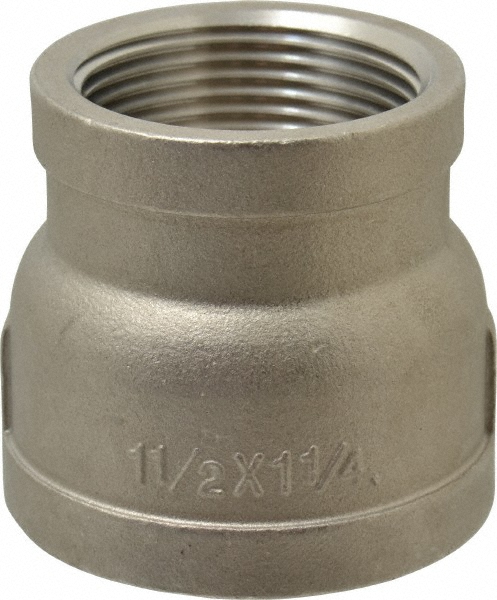 Merit Brass - 1-1/2 x 1-1/4" 316 Stainless Steel Pipe Reducer Coupling ...