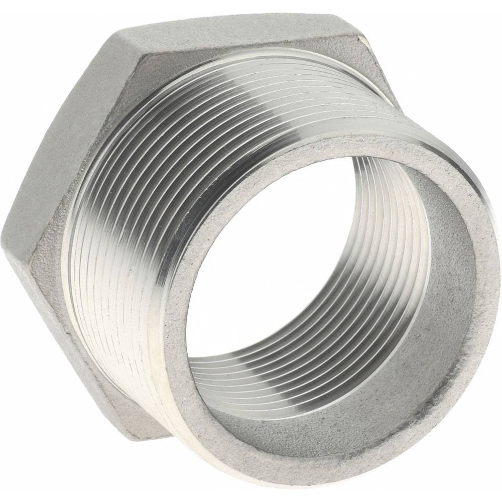 Merit Brass Pipe Bushing 1 1 2 X 1 1 4 316 Stainless Steel MSC