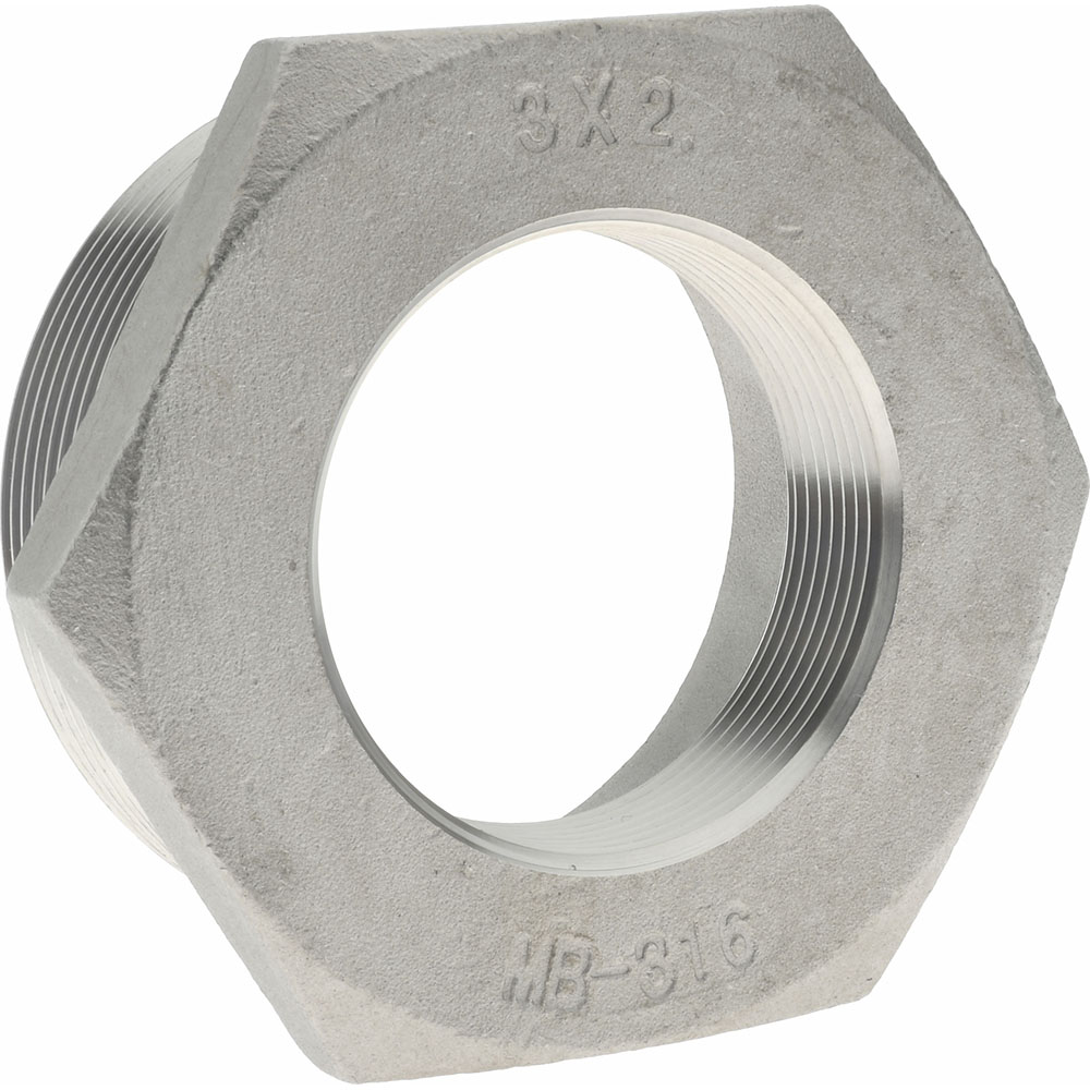 Merit Brass - Pipe Bushing: 3 x 2", 316 Stainless Steel | MSC Direct
