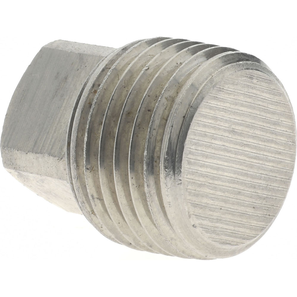 Merit Brass - Pipe Square Head Plug: 1/2", 316 & 316L Stainless Steel ...