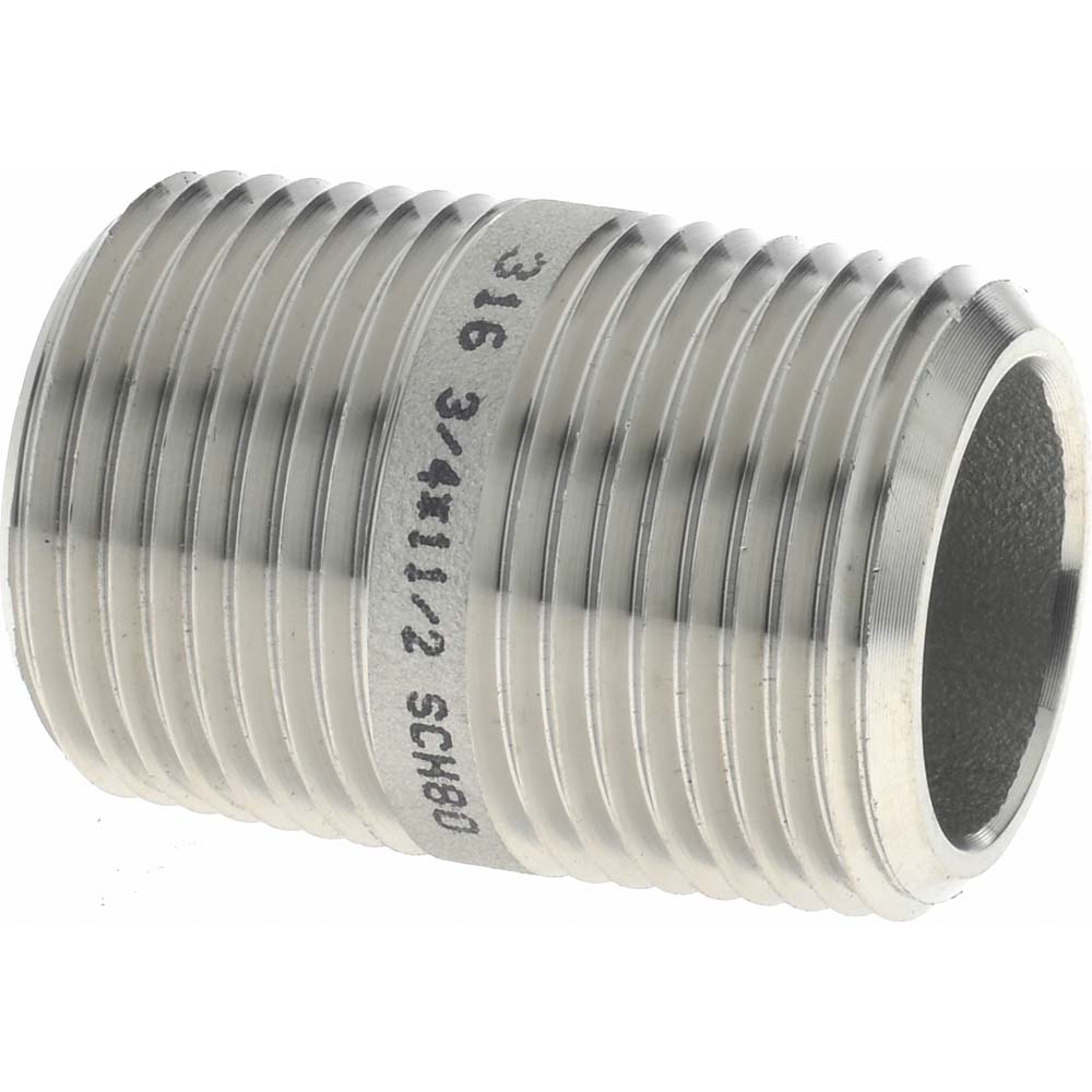Merit Brass 3 4 X 1 5 316 316L Stainless Steel Pipe Nipple