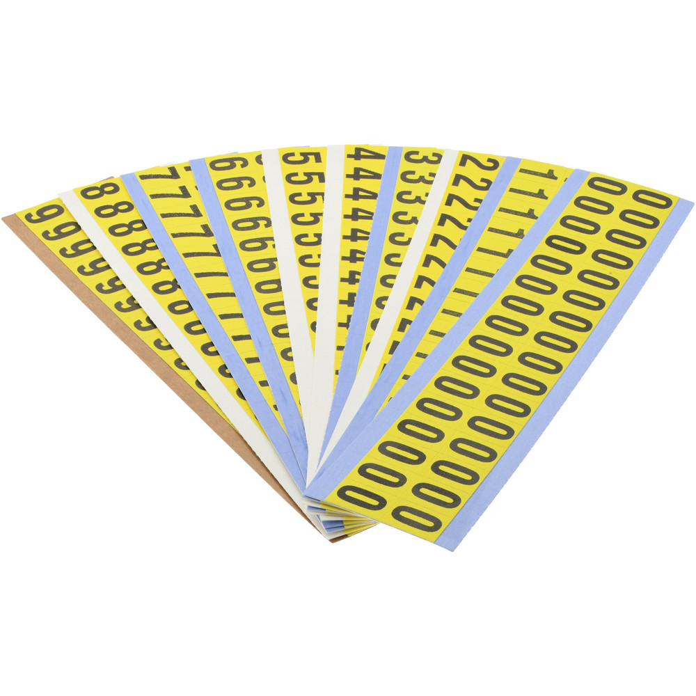 STRANCO - Number & Letter Label: "Combo Pack (Numbers)", Rectangle, 0. ...