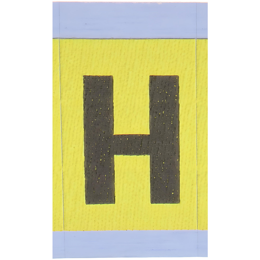 STRANCO - Number & Letter Label: "H", Rectangle, 0.875" Wide | MSC Direct