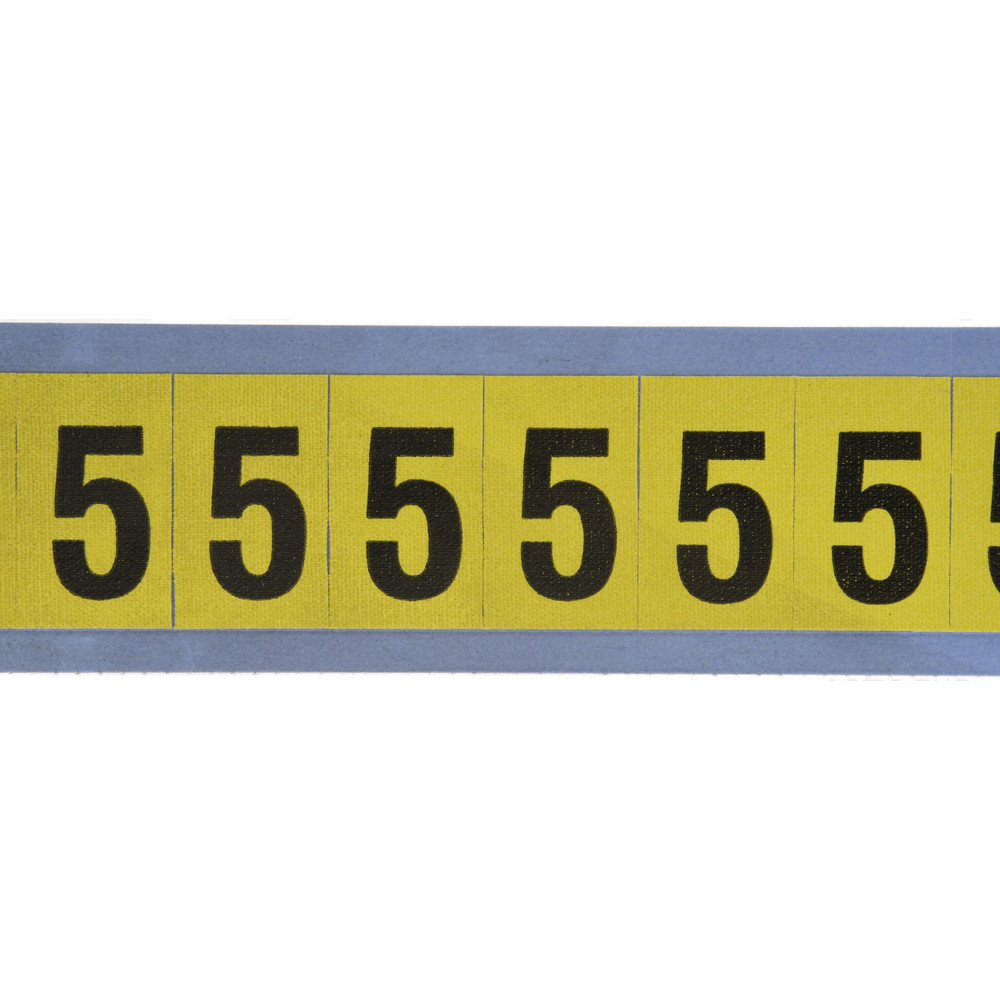 STRANCO - Number & Letter Label: "5", Rectangle, 0.875" Wide | MSC Direct