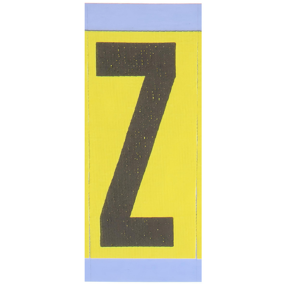 STRANCO - Number & Letter Label: "Z", Rectangle, 1" Wide | MSC Direct