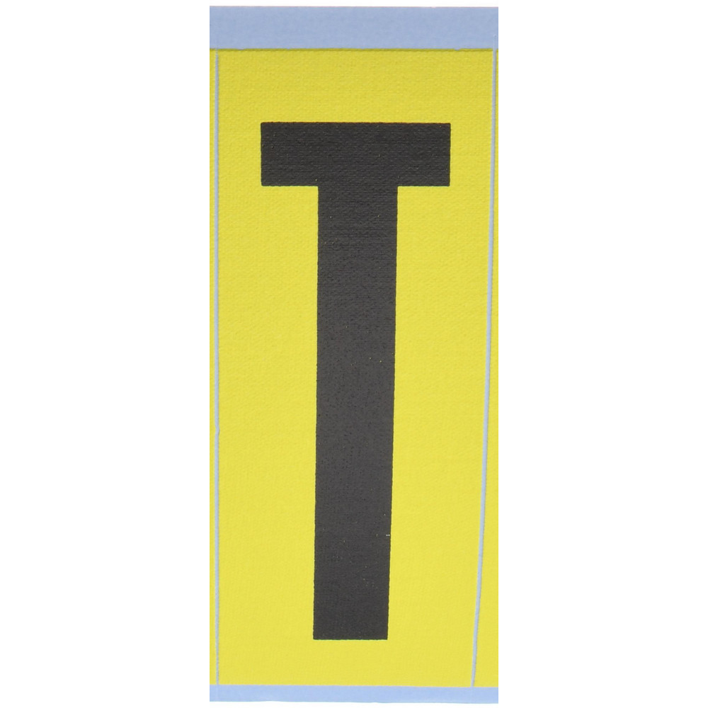STRANCO - Number & Letter Label: "T", Rectangle, 1.75" Wide, 5" High ...
