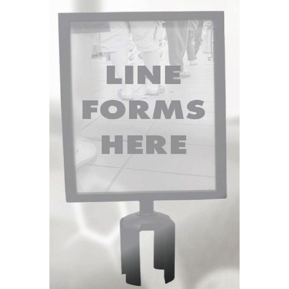 Xpress PRO - Direction & Location Sign: Rectangle, Line Forms Here ...