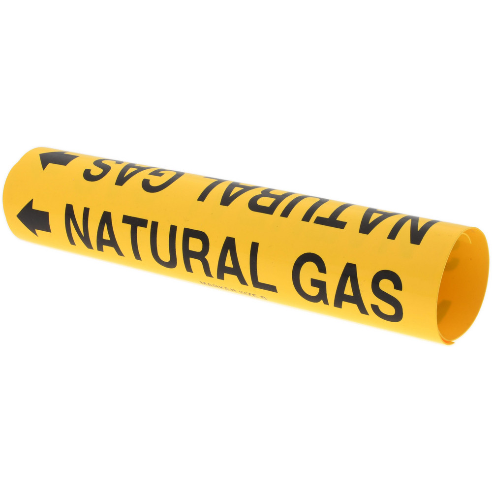 Made in USA - Pipe Marker with Natural Gas Legend and Arrow Graphic ...