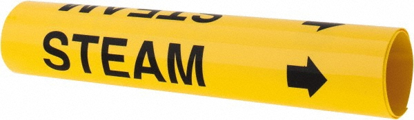 Made in USA - Pipe Marker with Steam Legend and Arrow Graphic | MSC Direct