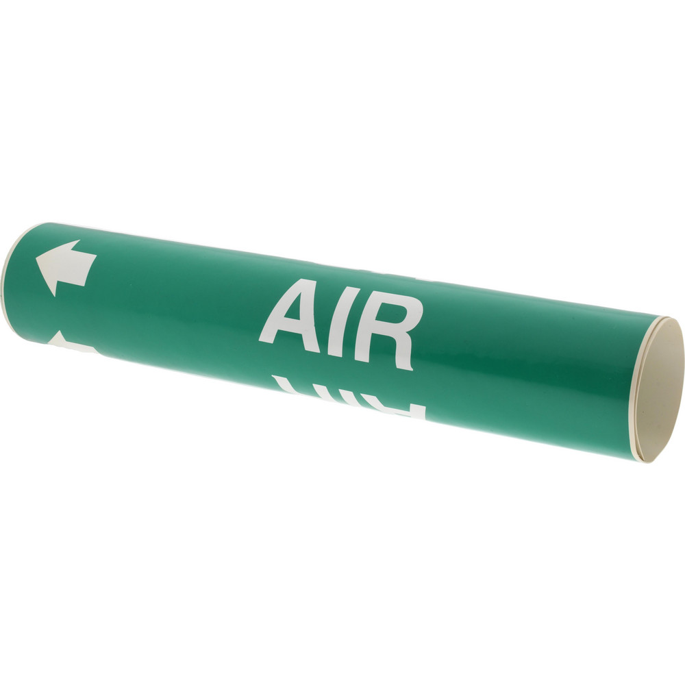 Made in USA - Pipe Marker with Air Legend and Arrow Graphic | MSC Direct