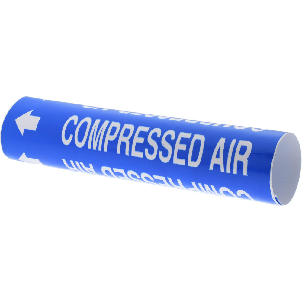 Made in USA - Pipe Marker with Compressed Air Legend and Arrow Graphic ...