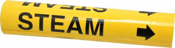 Made in USA - Pipe Marker with Steam Legend and Arrow Graphic ...