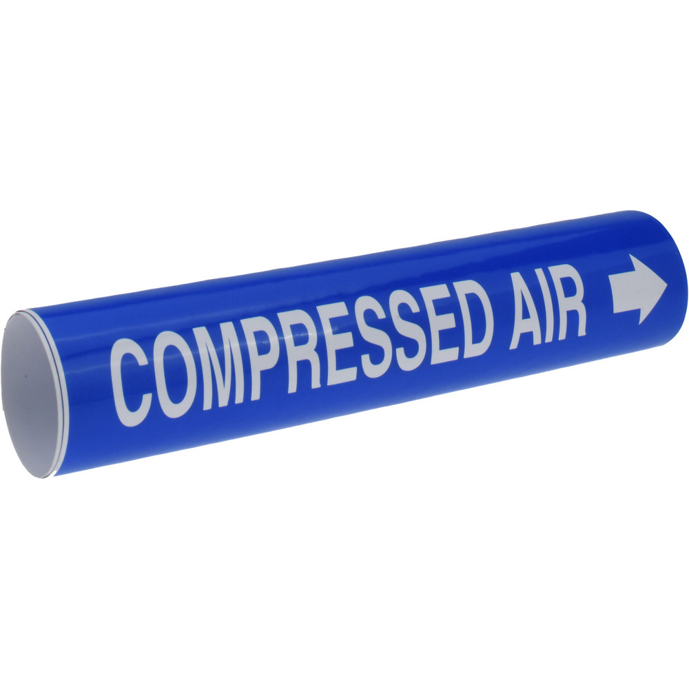 Made in USA - Pipe Marker with Compressed Air Legend and Arrow Graphic ...