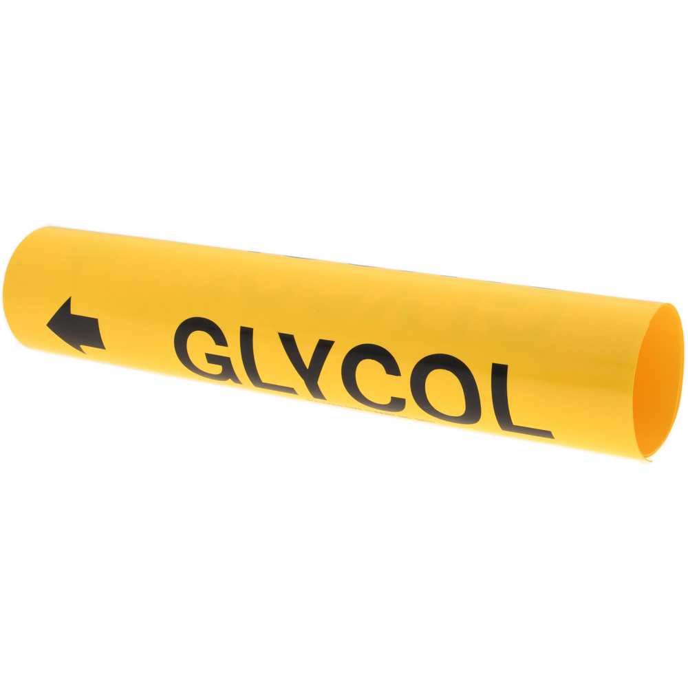 Made in USA - Pipe Marker with Glycol Legend and Arrow Graphic | MSC Direct