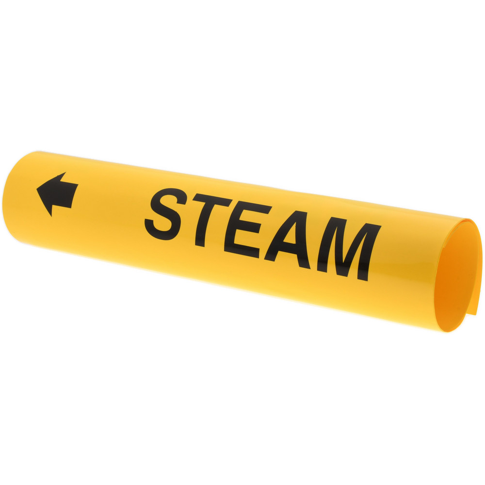 Made in USA - Pipe Marker with Steam Legend and Arrow Graphic | MSC Direct