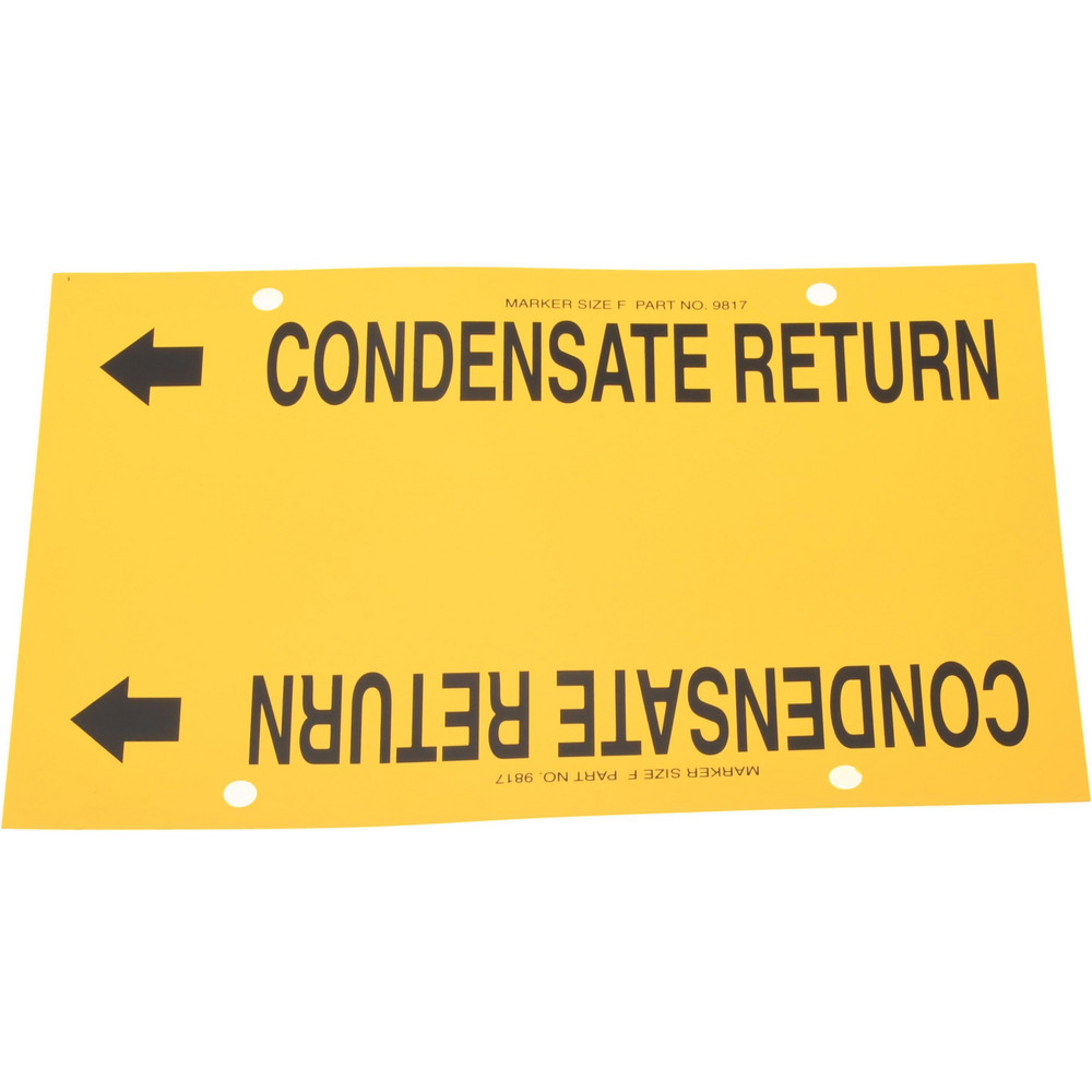 Made in USA - Pipe Marker with Condensate Return Legend and Arrow ...