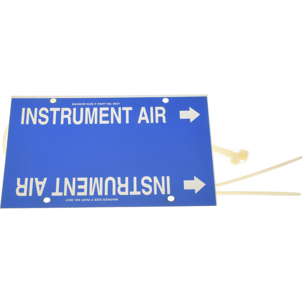 Made in USA - Pipe Marker with Instrument Air Legend and Arrow Graphic ...