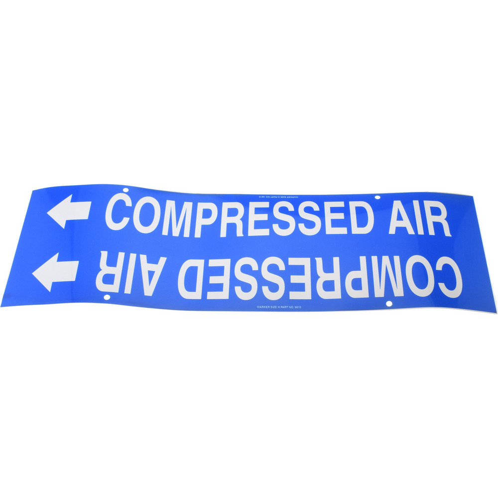 Made in USA - Pipe Marker with Compressed Air Legend and Arrow Graphic ...
