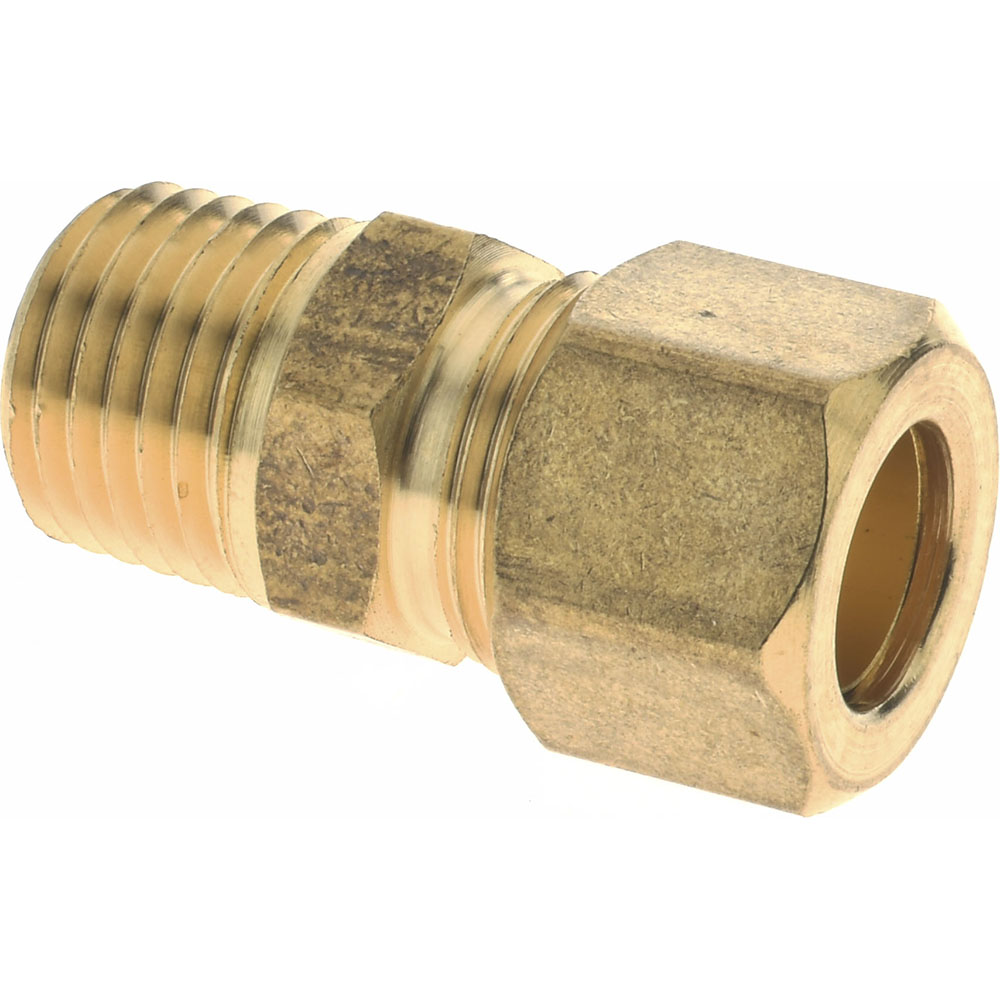 CerroBrass - Compression Tube Connector: 9/16-24, Compression x MNPT ...