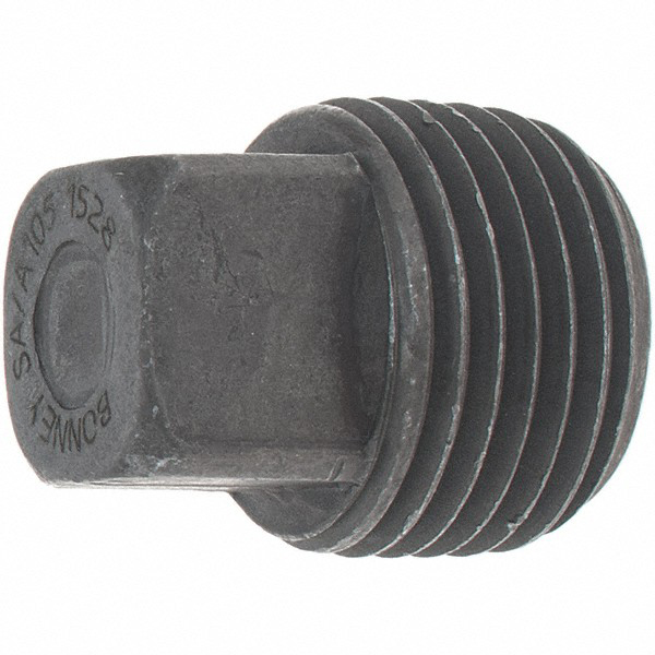 Anvil - Black Square Plug: 1/2", Threaded | MSC Direct