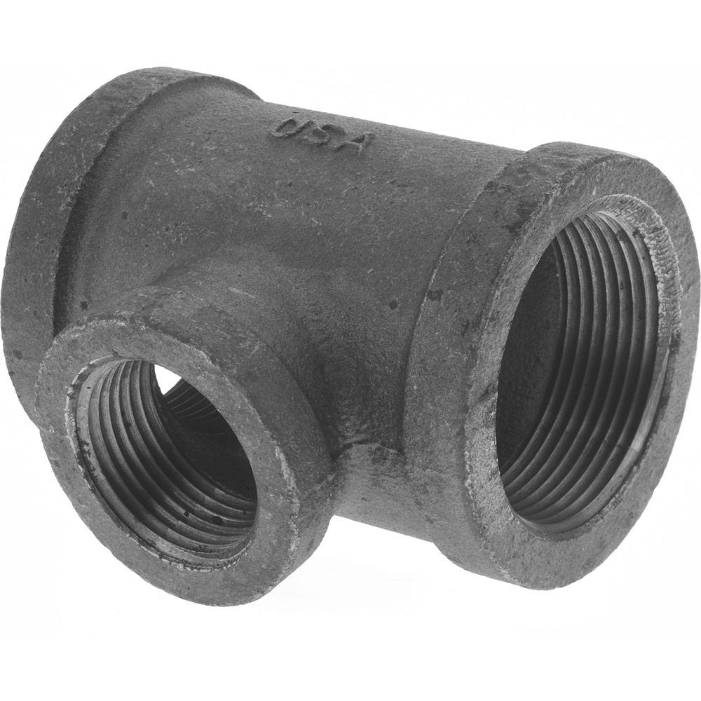 Value Collection - Black Reducer: 1-1/2 x 1-1/2 x 1", Threaded | MSC Direct