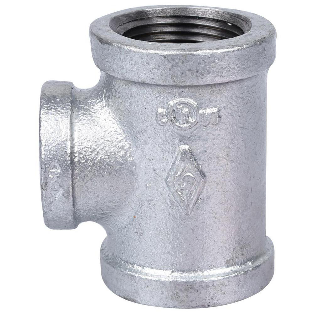 Value Collection - 1 x 1 x 3/4" Galvanized Malleable Iron Pipe Reducing Tee - 36988236 - MSC ...