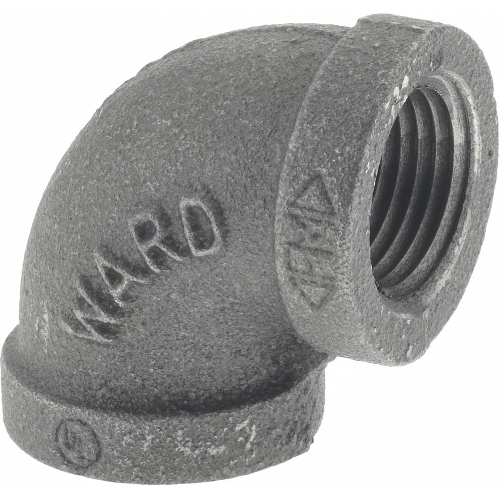 Value Collection - Black 90 ° Elbow & Reducing Elbow: 1/2", Threaded ...