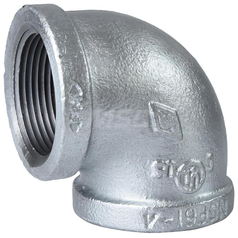 Value Collection - 1-1/4" Galvanized Malleable Iron Pipe 90° Elbow ...