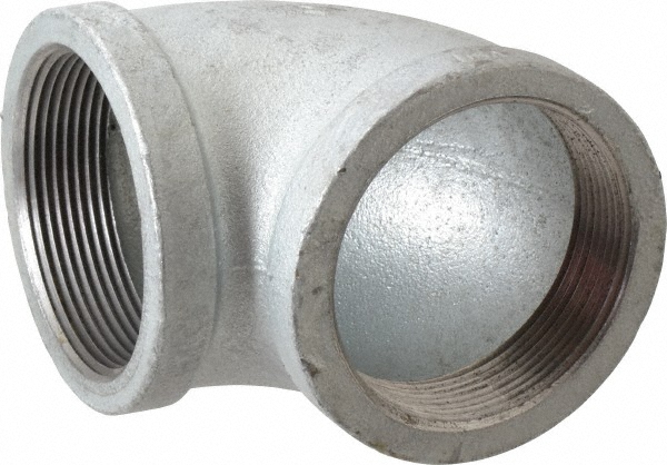 Made in USA - 3" Galvanized Malleable Iron Pipe 90° Elbow - 36988608 ...