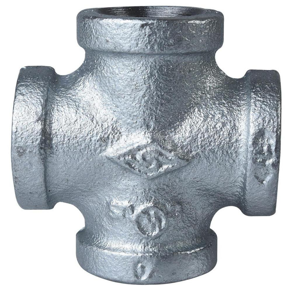 Value Collection - Malleable Iron Pipe Cross: 1/2" Fitting | MSC Direct