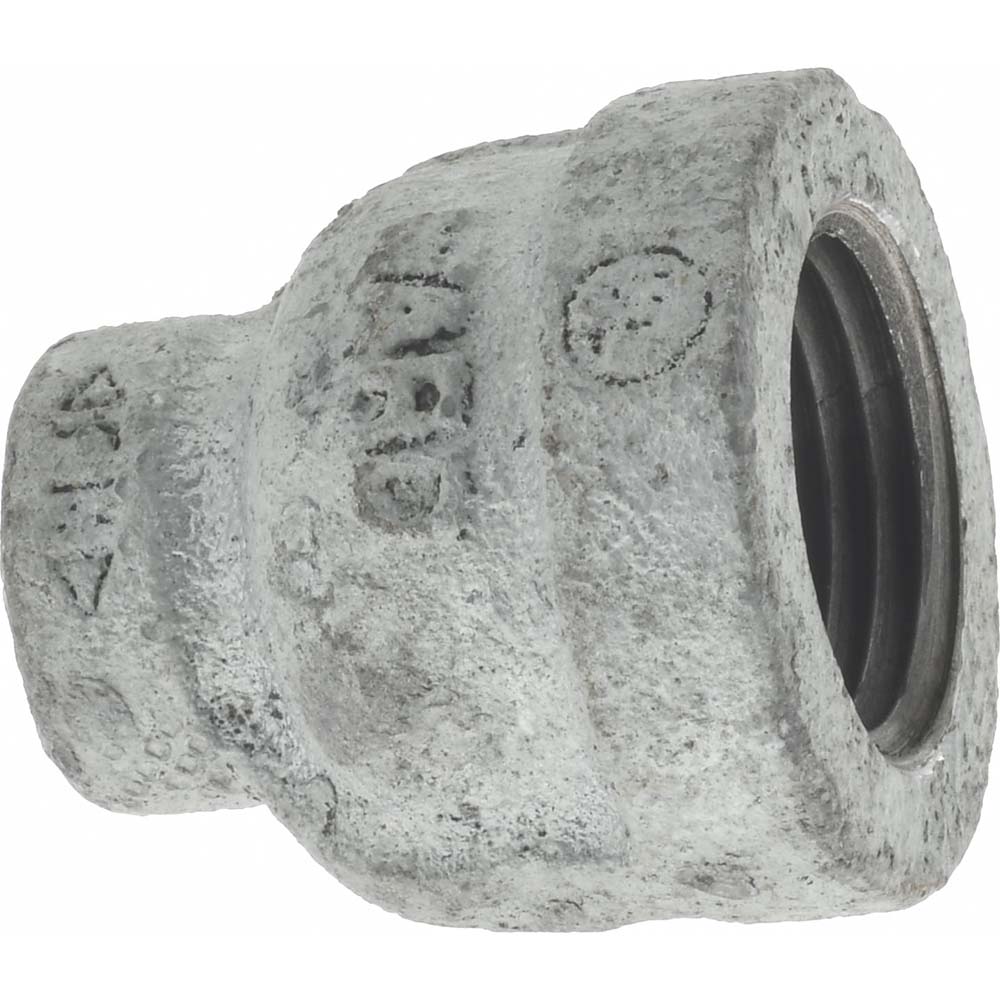 Made in USA - Malleable Iron Pipe Reducing Coupling: 1/2 x 1/8" Fitting ...