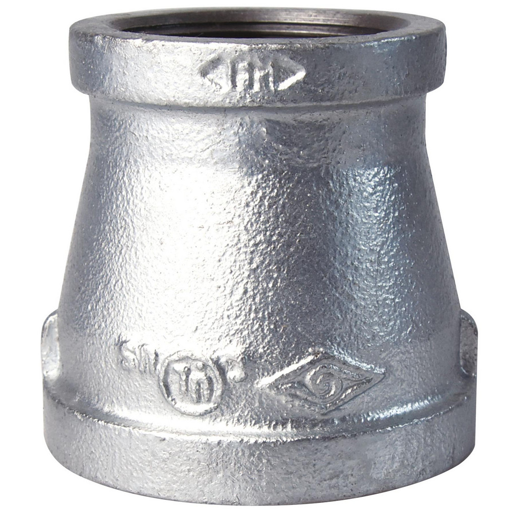 Value Collection - Malleable Iron Pipe Reducing Coupling: 2 x 1-1/2 ...