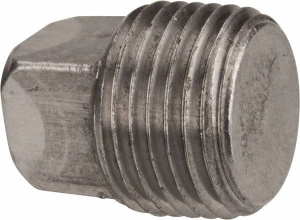 Made in USA - Black Square Plug: 1/2", Threaded | MSC Direct