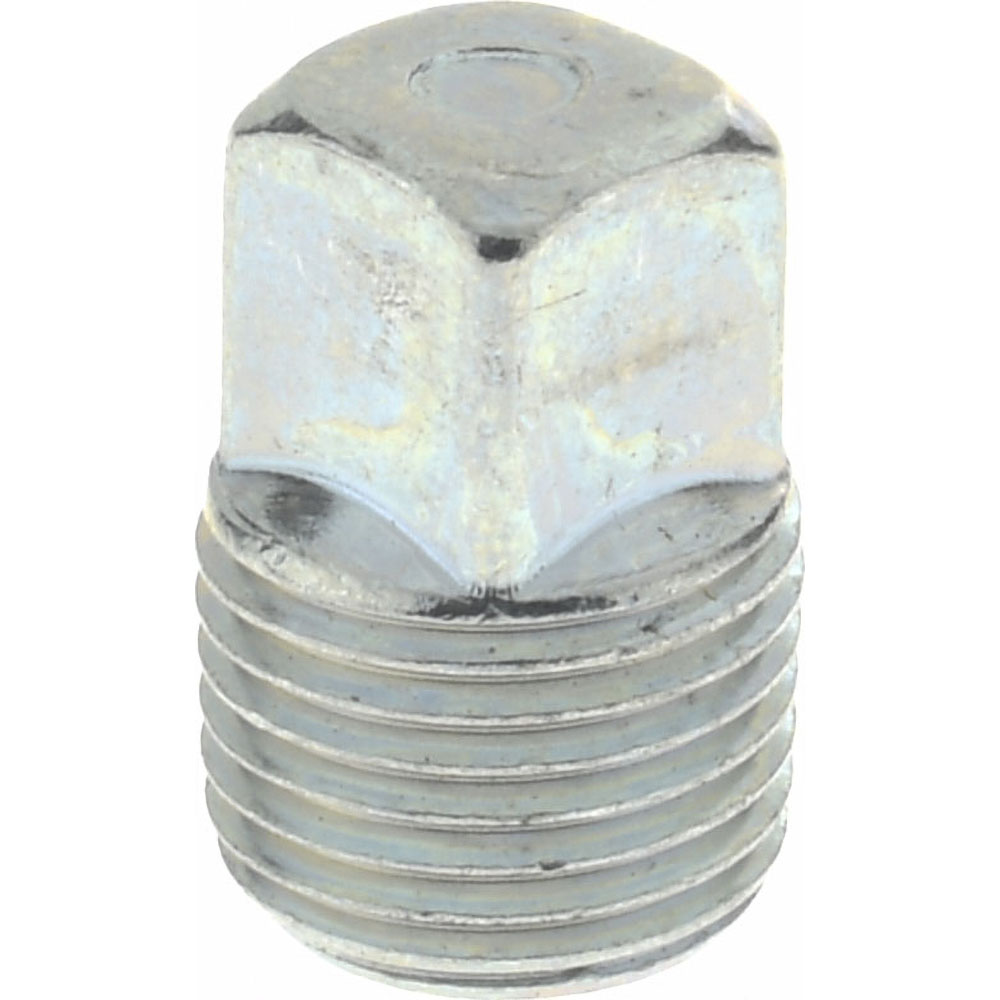 Anvil - Malleable Iron Pipe Square Plug: 1/8" Fitting | MSC Direct