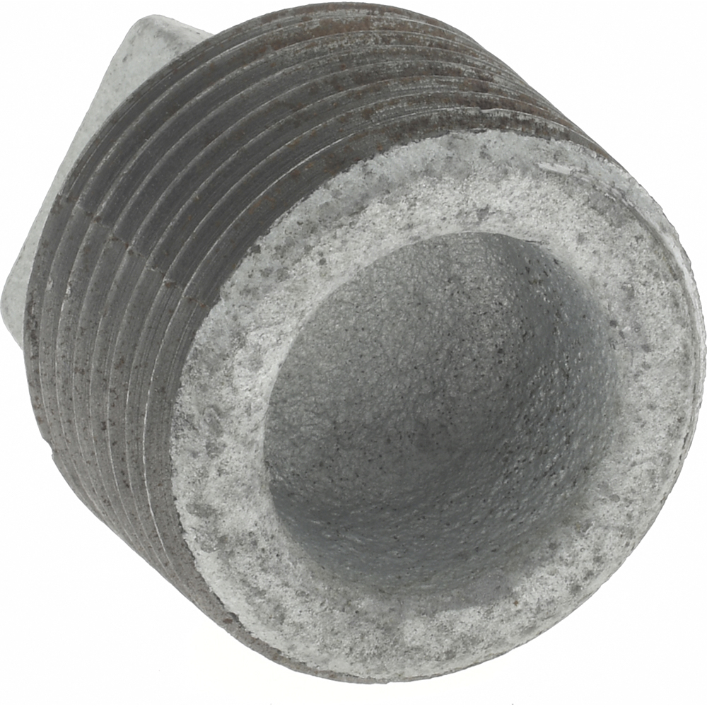 Made in USA - 1" Galvanized Malleable Iron Pipe Square Plug - 36995371 ...