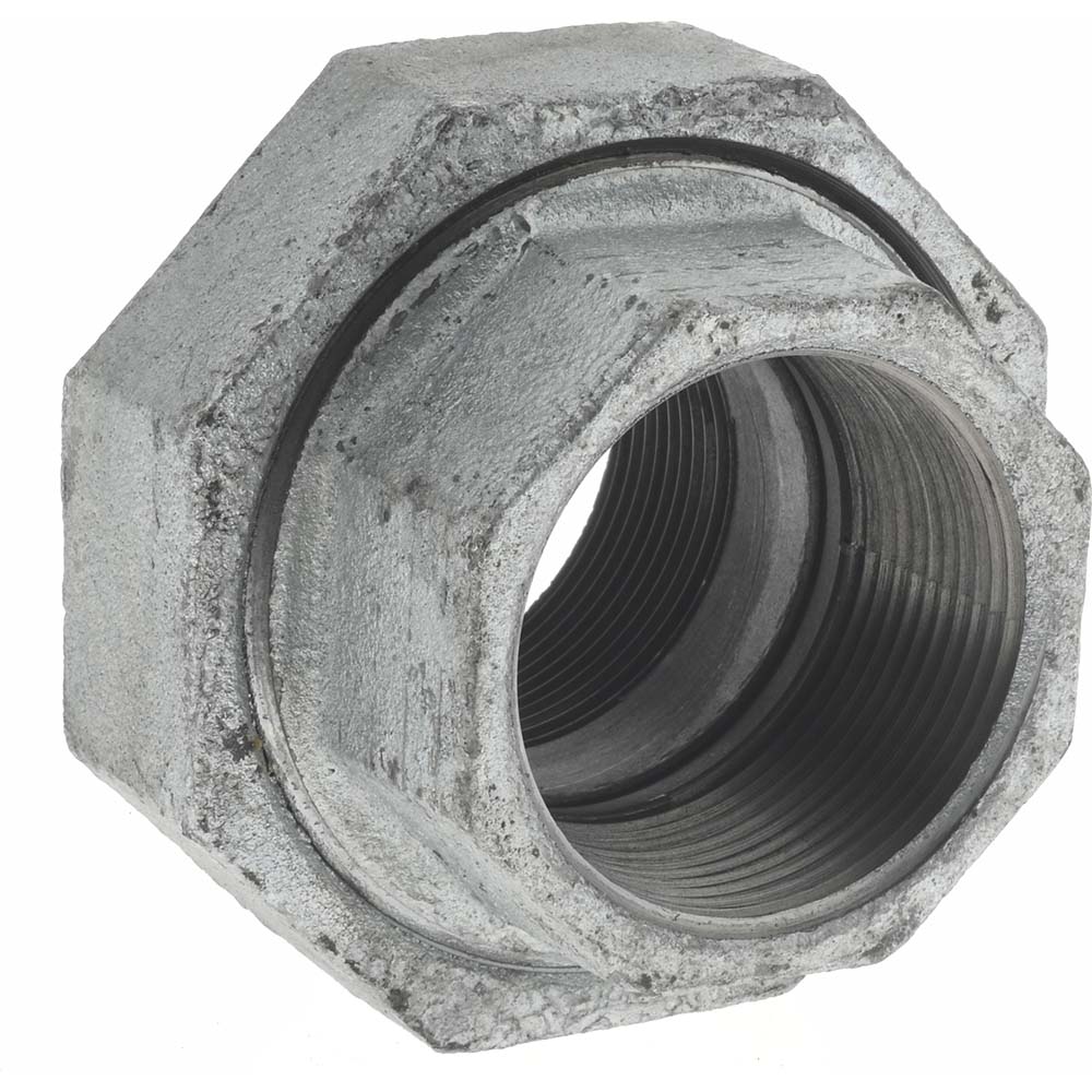 Made in USA - 1-1/2" Galvanized Malleable Iron Pipe Union - 36995710 ...