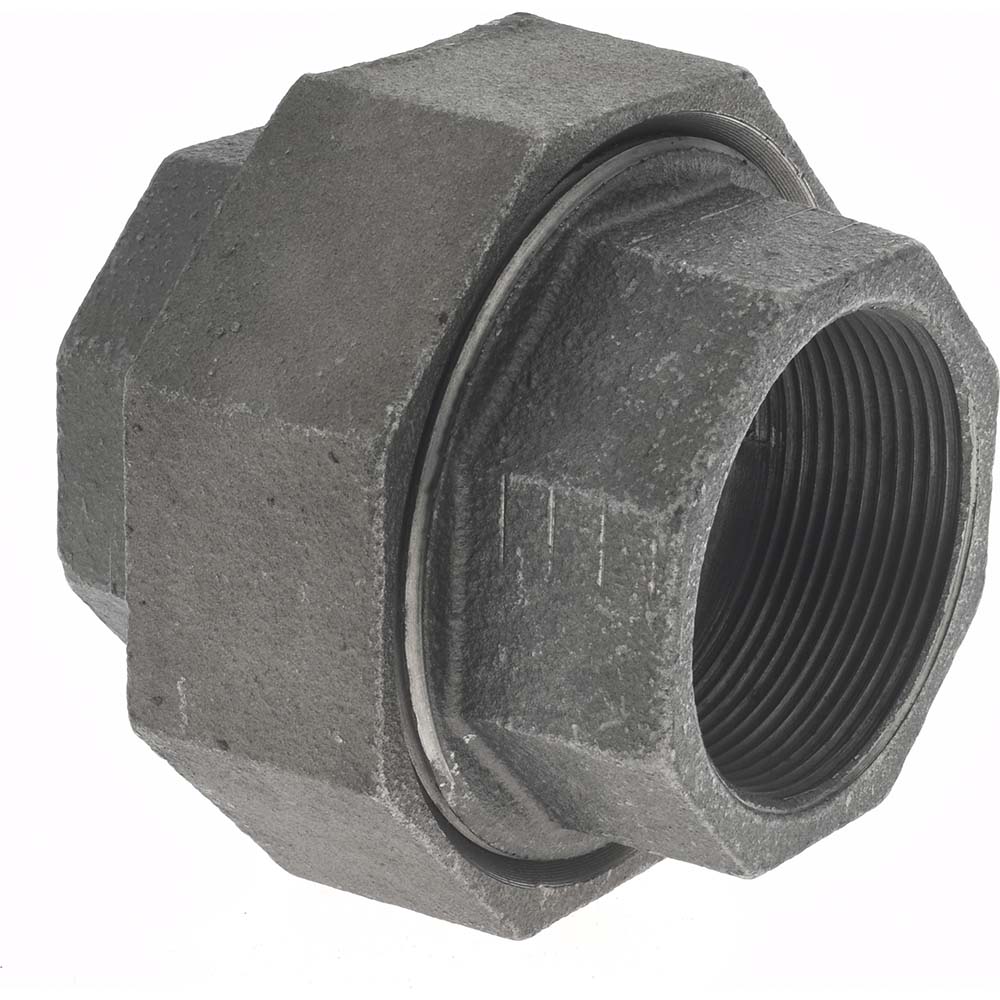 Anvil - Black Pipe Fittings: Fitting Type: Union; Fitting Size: 2"; End ...