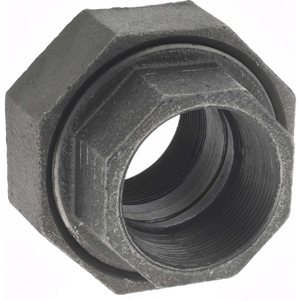 Anvil - Black Pipe Fittings: Fitting Type: Union; Fitting Size: 2"; End ...