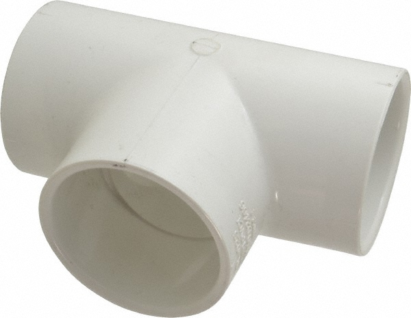 Value Collection - 2-1/2" PVC Plastic Pipe Tee - 36998490 - MSC ...