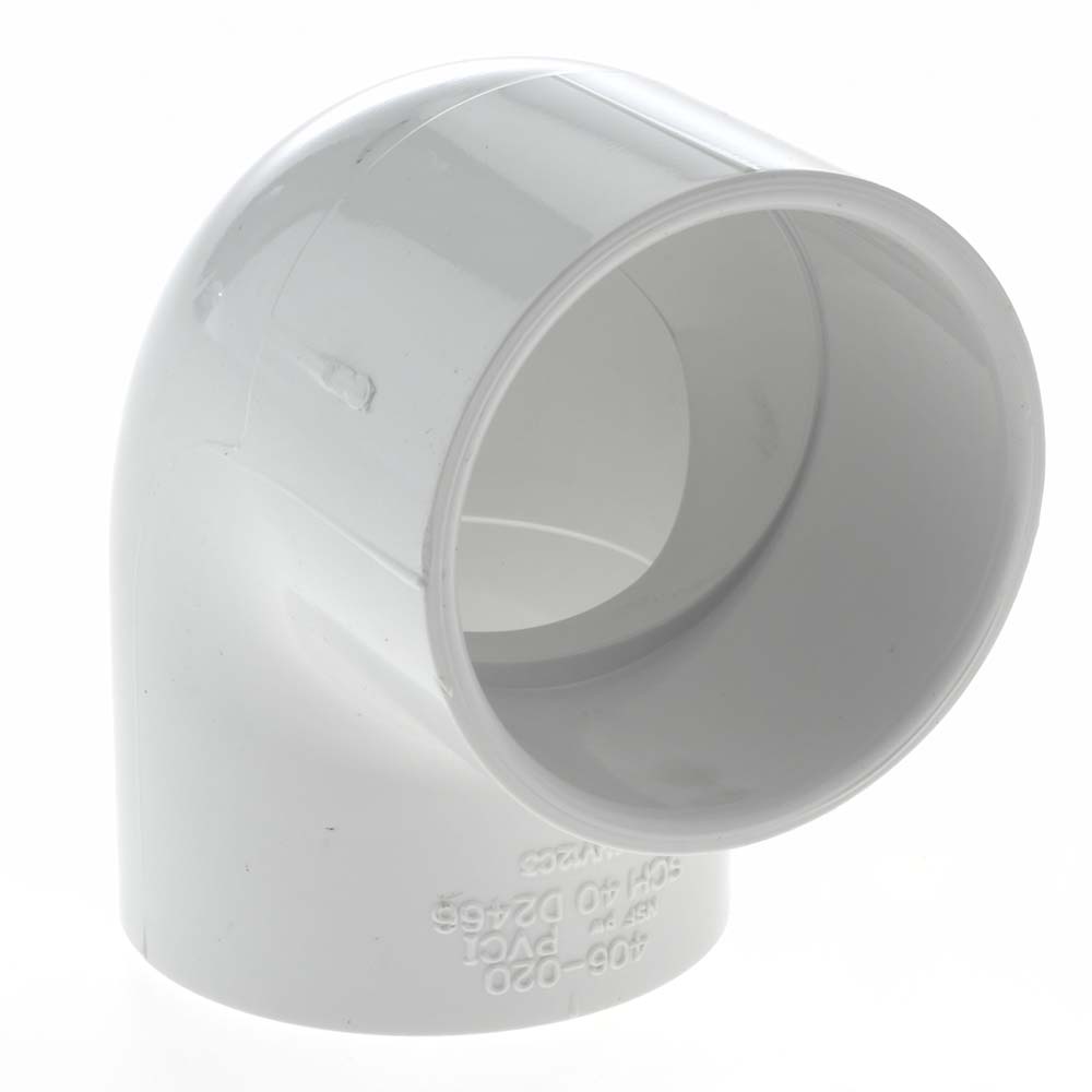 Value Collection - 2" PVC Plastic Pipe 90° Elbow - 36998763 - MSC ...