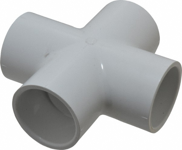 Value Collection - 1-1/2" PVC Plastic Pipe Cross - 36999126 - MSC ...