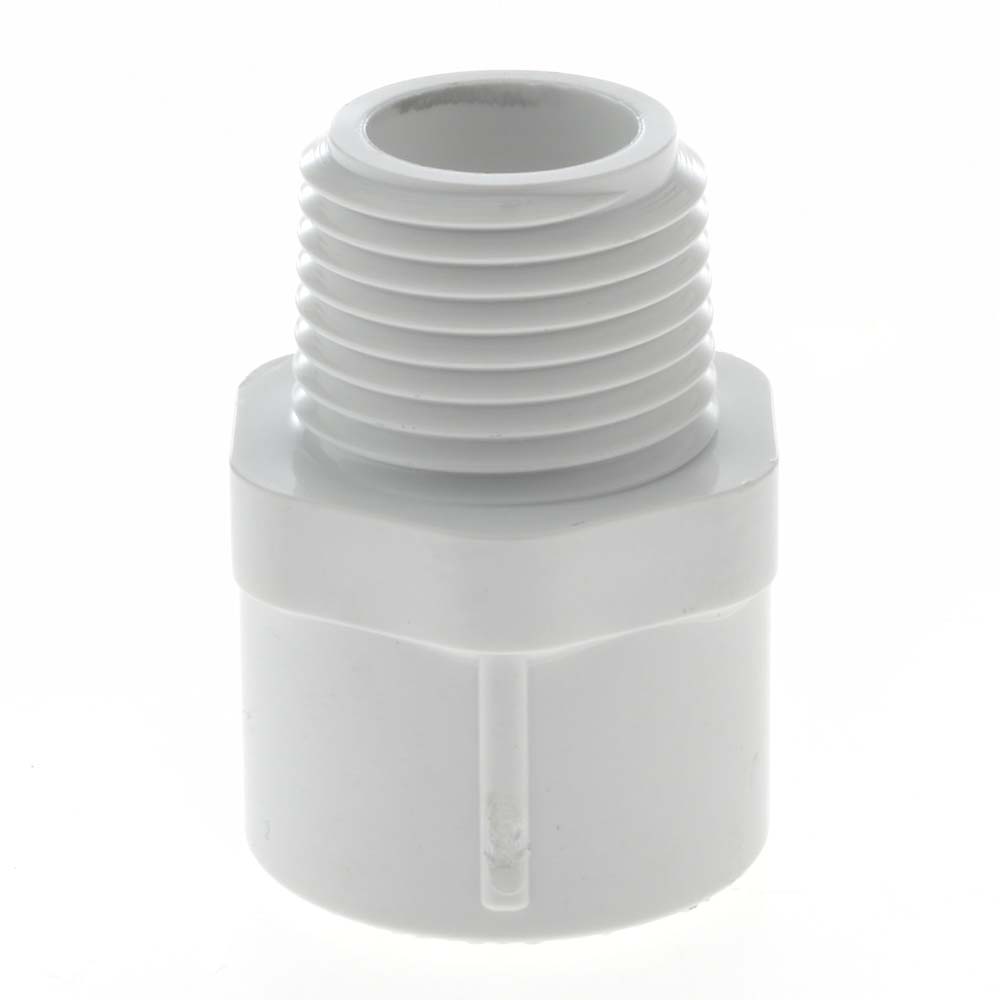 Value Collection - 1/2" PVC Plastic Pipe Male Adapter - 36999340 - MSC ...
