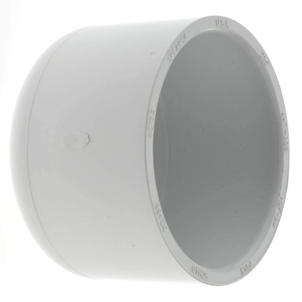 Value Collection - 2-1/2" PVC Plastic Pipe End Cap - 36999878 - MSC ...