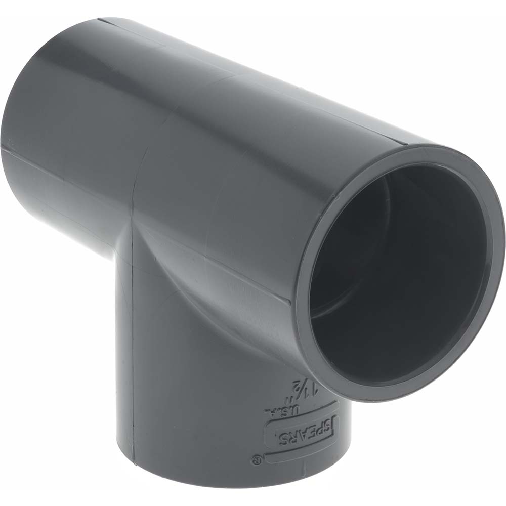 PRO-SOURCE - 1-1/2" PVC Plastic Pipe Tee - 37000114 - MSC Industrial Supply