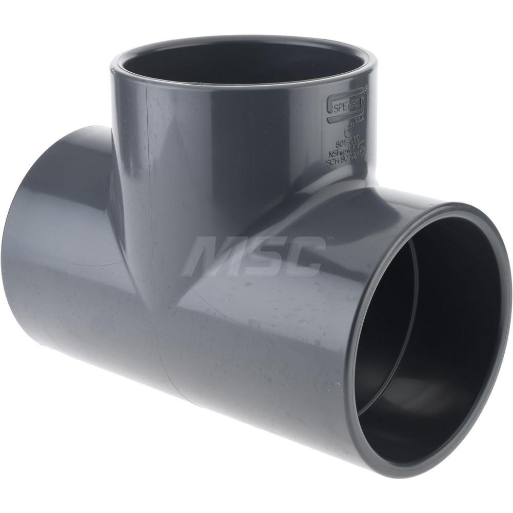 PRO-SOURCE - 6" PVC Plastic Pipe Tee - 37000163 - MSC Industrial Supply
